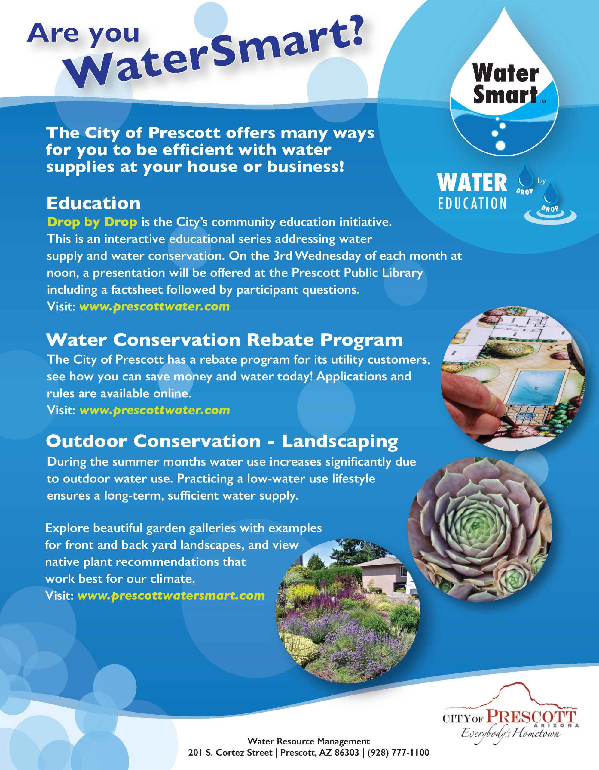 Marketing for City of Prescott's WaterSmart Program - Your Project M.O.