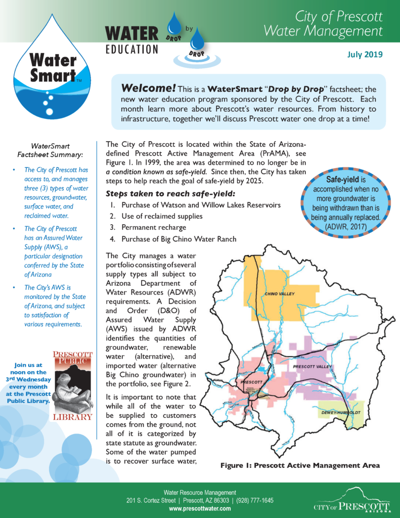 Marketing for City of Prescott's WaterSmart Program - Your Project M.O.
